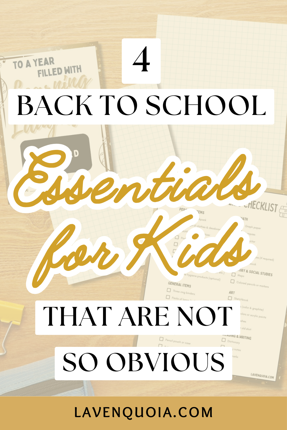 4 Back to School Essentials for Kids (That Are Not So Obvious)